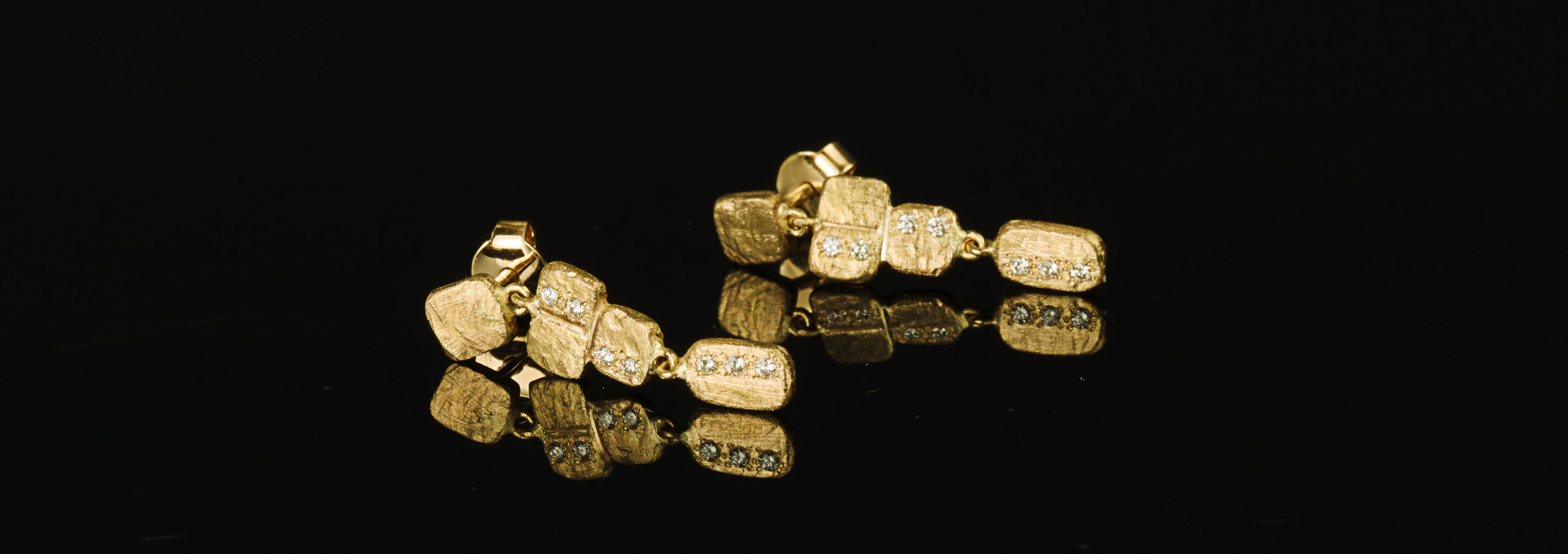 Cercei Zehava - Piese delicate din aur și pietre prețioase, realizate ...